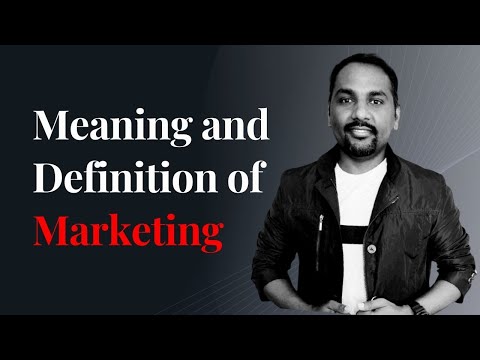 What is the Meaning and Definition of Marketing? | Dr. Sandeep Rathod |