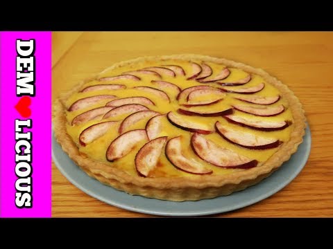 How To Make Apple Custard Tart ( Dem licious )