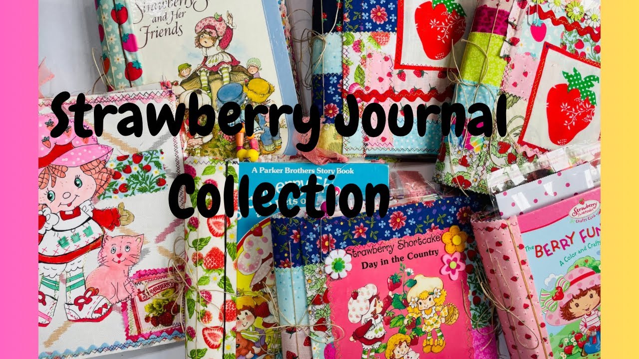 Strawberry Junk Journals Flip Through..Etsy Update!