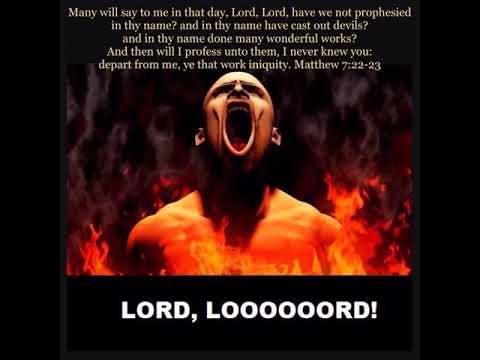 Depart From Me Ye Workers Of Iniquity I Never Knew You