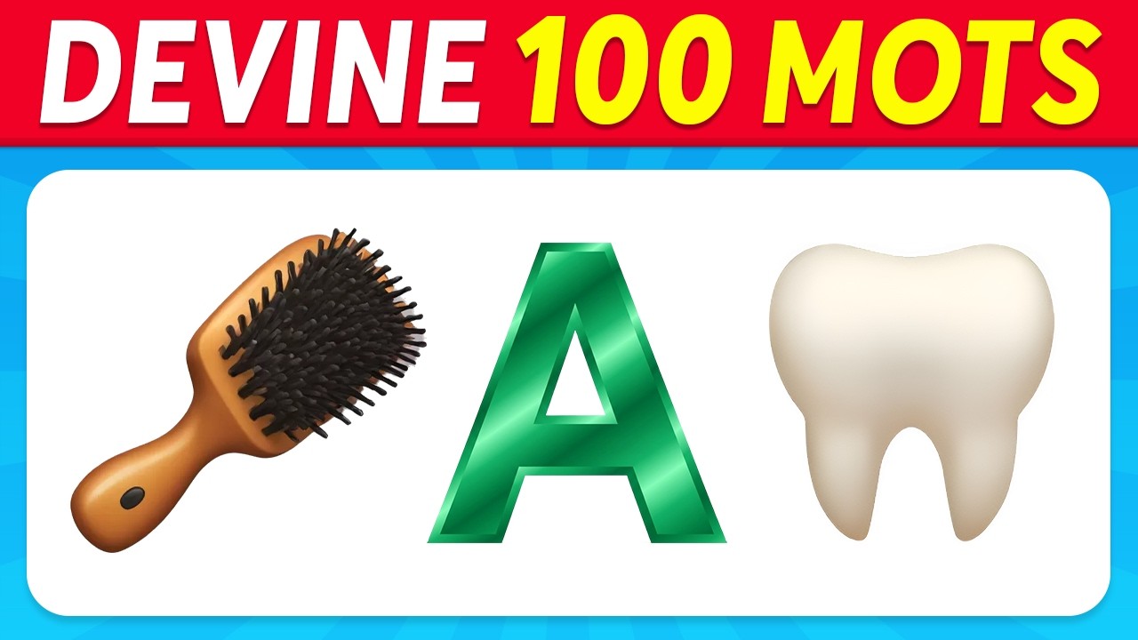 Devine 100 MOTS en ÉMOJIS | Quiz Rébus & Devinettes