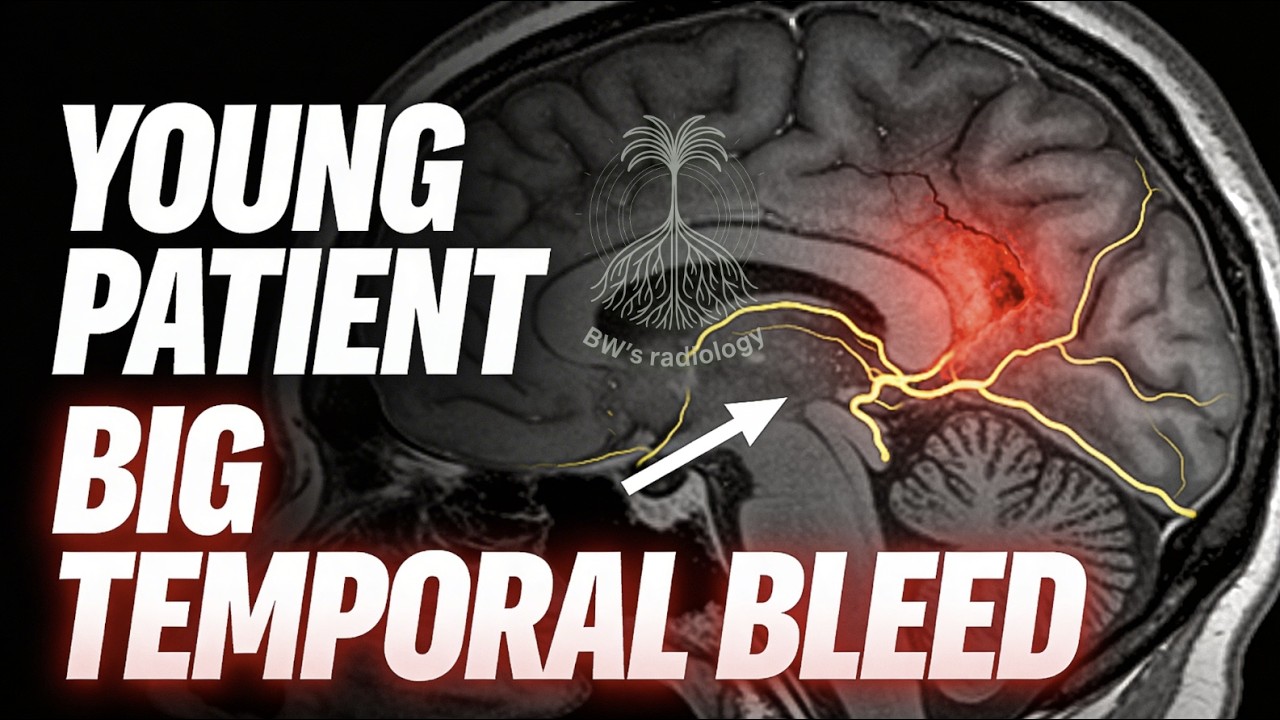 CT Brain: Ruptured temportal AVM & Angioarchitecture explained