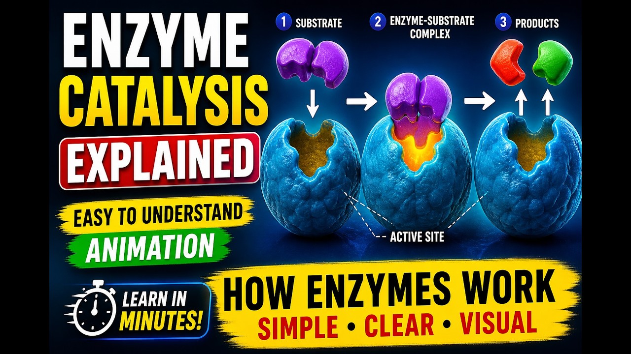 Enzyme Catalysis Made Simple | Animation (Quick & Simple)