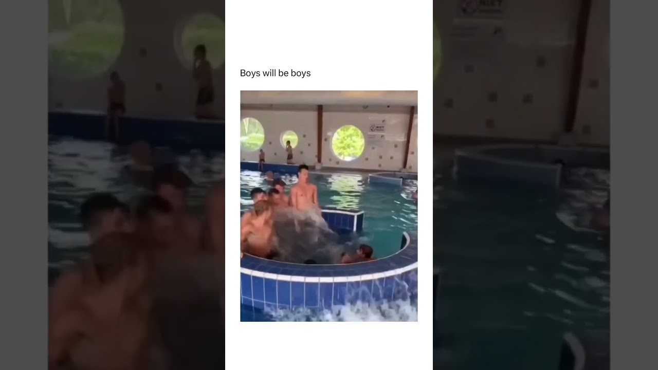 Boys in the kids pool 😂 #shorts #memes #boys