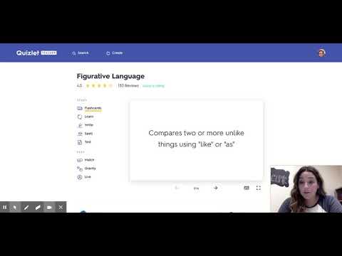 Quizlet- Figurative Language Flashcards