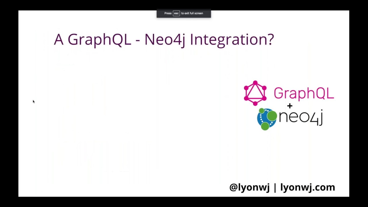 Video: Building A GraphQL Service Backed By Neo4j - Graph Database ...