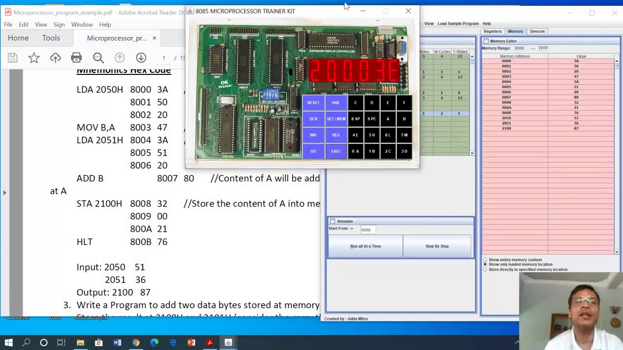 Microprocessor Lab-Microprocessor Programming Example 2(Instrumentation & Control Engineering,Sem-5)