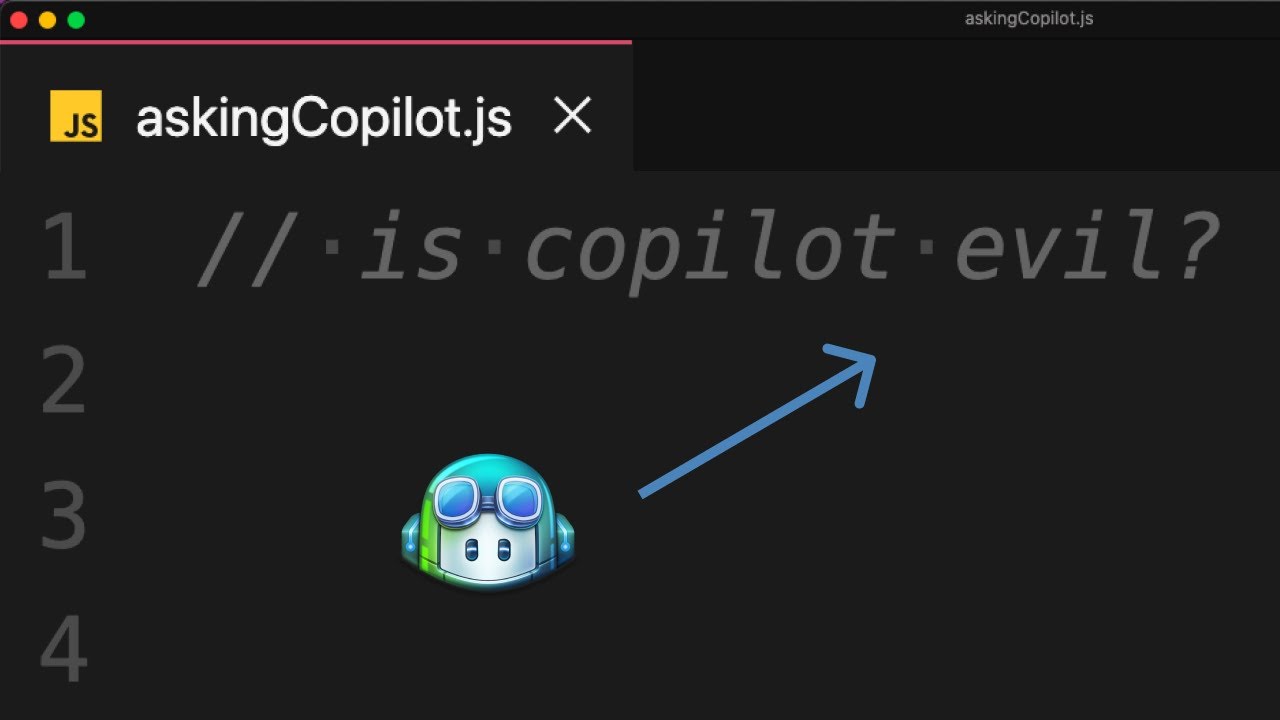 Asking Github copilot if it's evil!