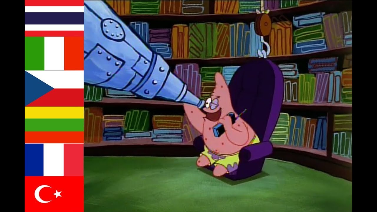 Patrick testing in 18 different languages