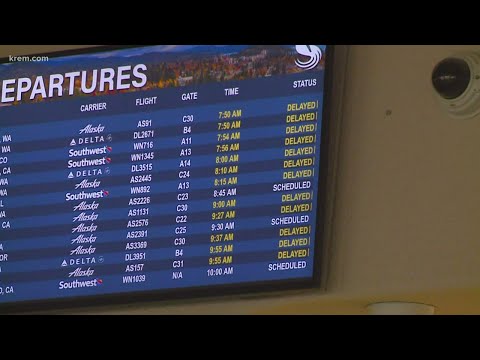 Fog causes delays out of Spokane International Airport