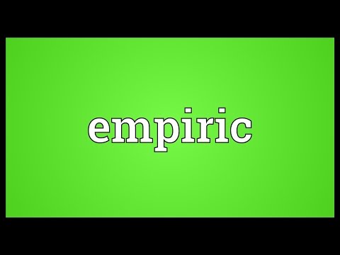 Empiric Meaning