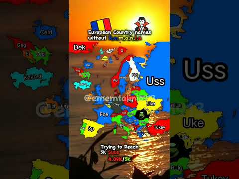 European Country Names without Romania 🇷🇴 #geography #history #map #viral