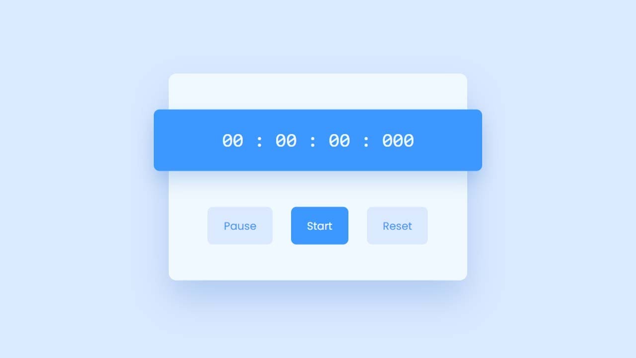 Stopwatch Using Javascript  _  With Free Source Code
