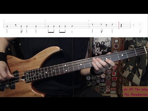 Go All The Way by The Raspberries - Bass Cover with Tabs Play-Along