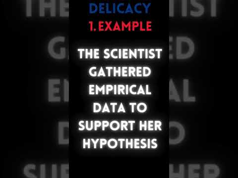 EMPIRICAL MEANING /ENGLISH ADVANCED VOCABULARY