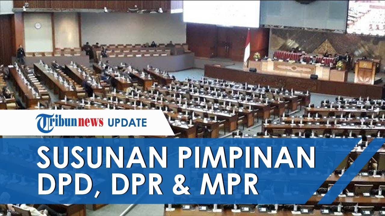 Susunan Pimpinan DPR, DPD, dan MPR RI Periode 2019-2024 - Tribun Video