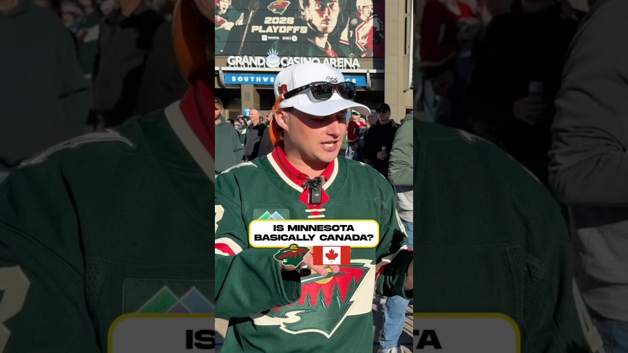 Is Minnesota more American or Canadian? 👀 #nhl #hockey #usa #canada #fyp