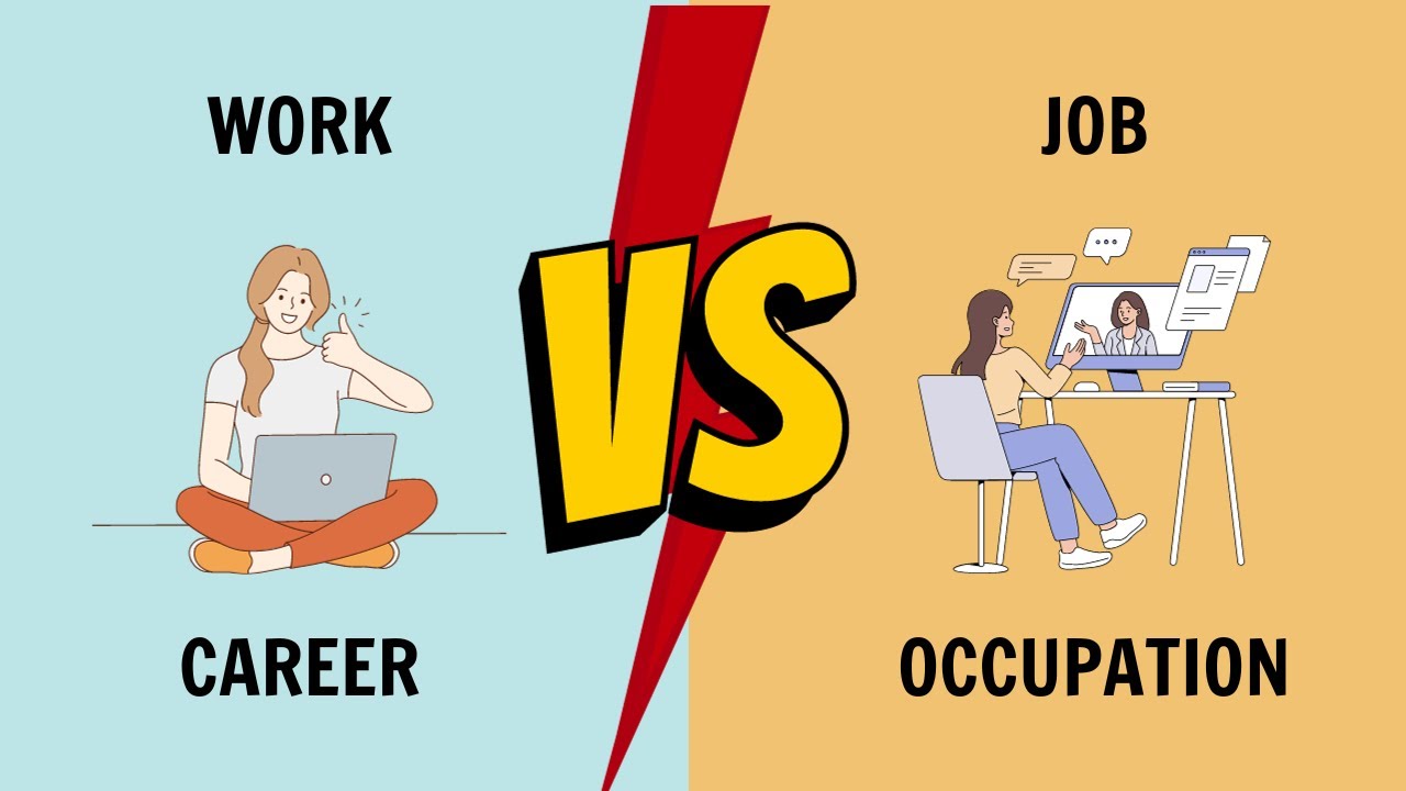 Difference Between Work, Job, Career, Occupation and Profession | Define Vocabulary in English