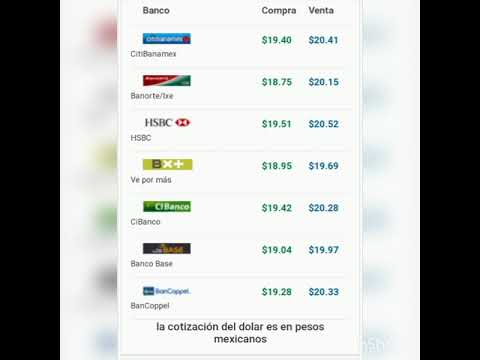precio del dolar hoy mexico 20/05/2021