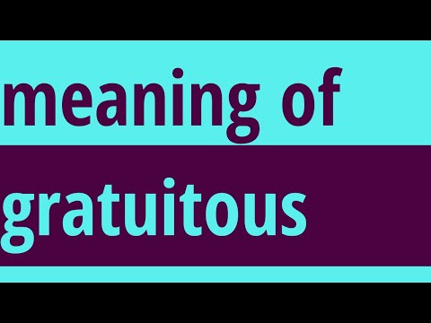 Gratuitous Meaning | Meaning Of Gratuitous | Gratuitous Definition | #shorts #words #WordHeavy