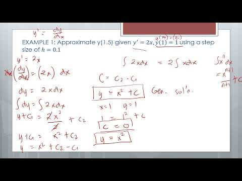 LESSON 9 Numerical Solutions of Ordinary Differential Equations