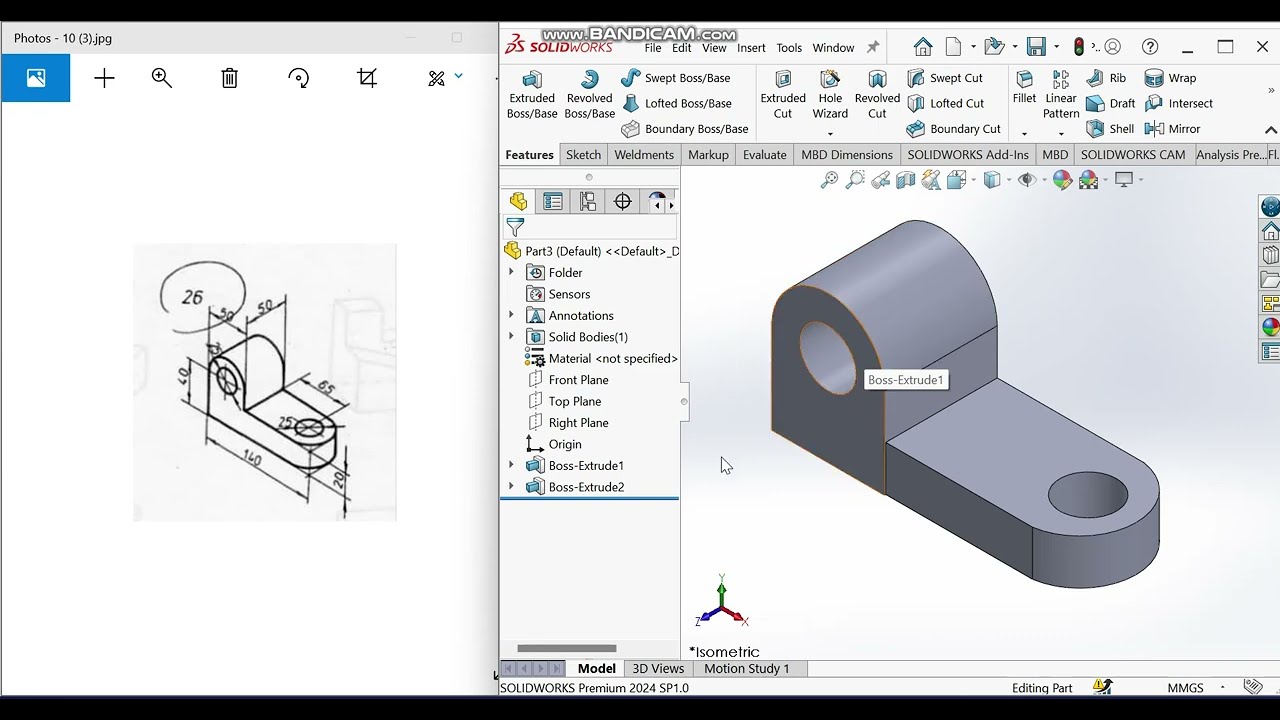 SolidWorks Tutorial 9 – 3D Block Modeling Step-by-Step