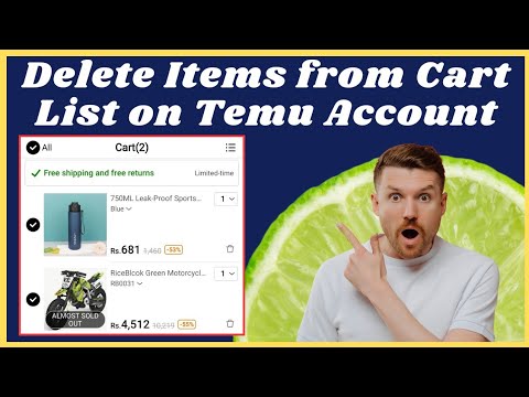 How to delete all items from cart list on temu l How to remove items from temu cart