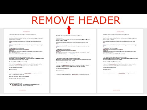 How to remove header and footer for some pages only in Microsoft Word