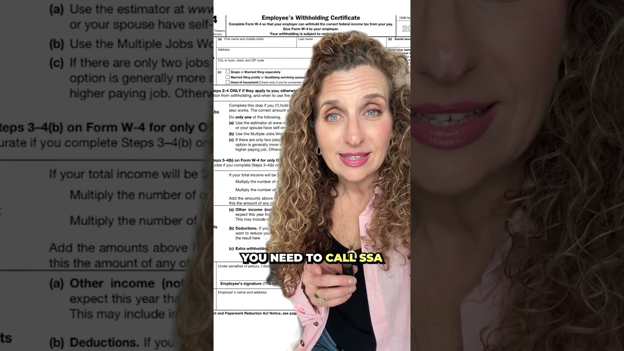 How to fill out a W4 for beginners #accounting #taxseason