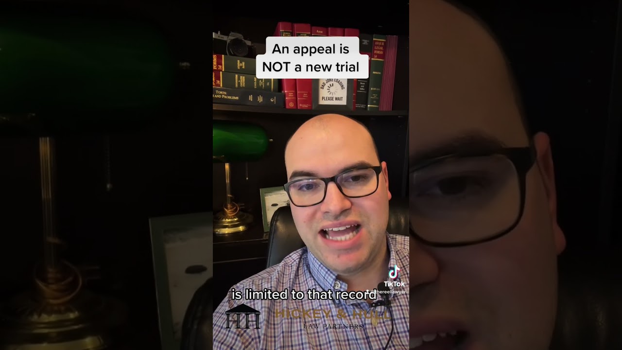 An appeal is not the same as a new trial. The appellate court limits its review to the record.