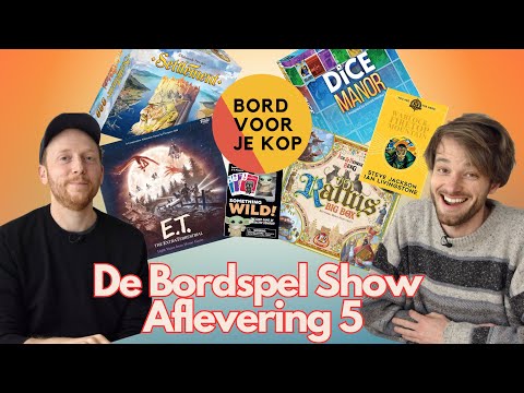 Bord Voor Je Kop Bordspelshow E5 - Settlement, E.T., Rattus Big Box, Something Wild, Dice Manor, ...