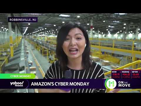 Inside an Amazon warehouse on Cyber Monday