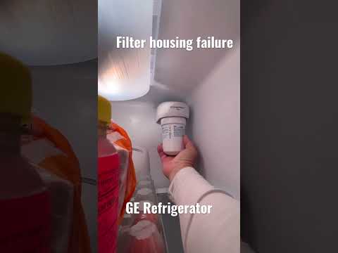GE Refrigerator water dispenser not working-filter housing failure