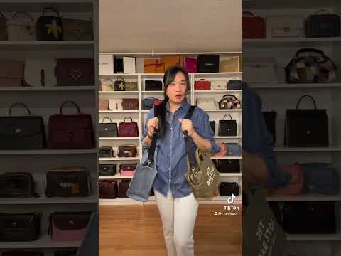 MARC JACOBS THE TOTE BAG SMALL(former MINI) & MEDIUM Try on size comparison