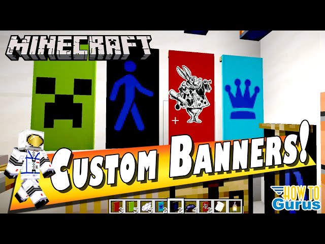 How to make custom banners using a loom in Minecraft