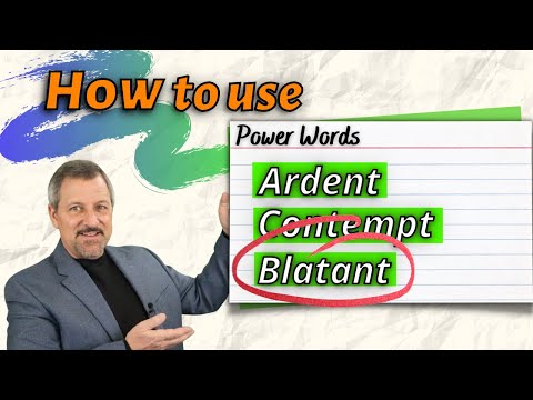 ADVANCED English Vocabulary Words - Blatant