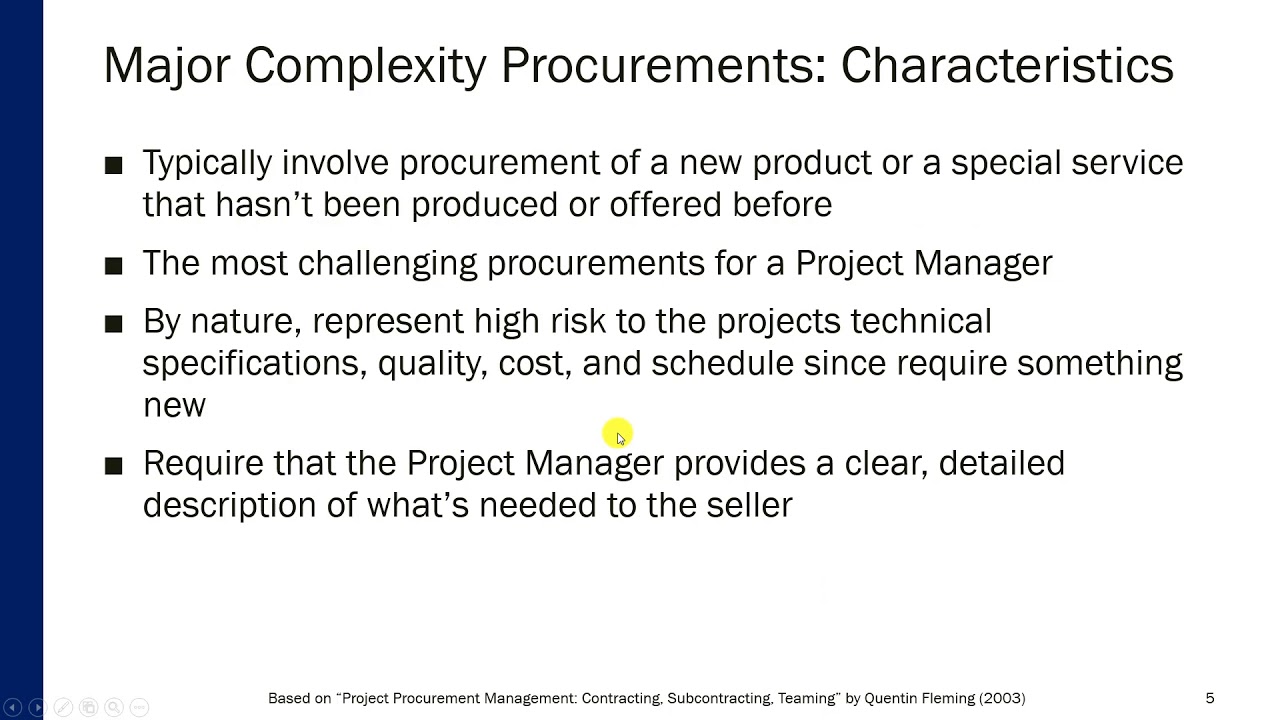 Procurement Management -  Chapter 2