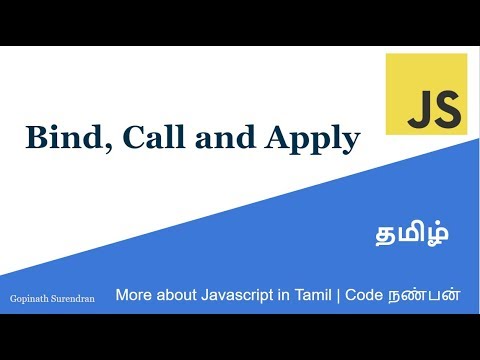 Bind, Call and Apply | Learn Javascript in Tamil | Code Nanban