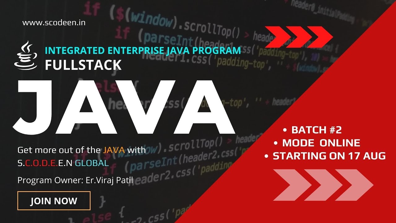 JAVA J2ee - Syllabus I Integrated Enterprise Java Development | Scodeen Global I