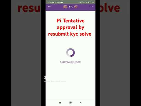 #pi Tentative approval by resubmit kyc solve #pi #kyc #crypto #pinetworkpriceinindia #viralvideo