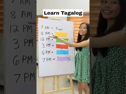 ENGLISH TO TAGALOG - Meal Times in the Philippines