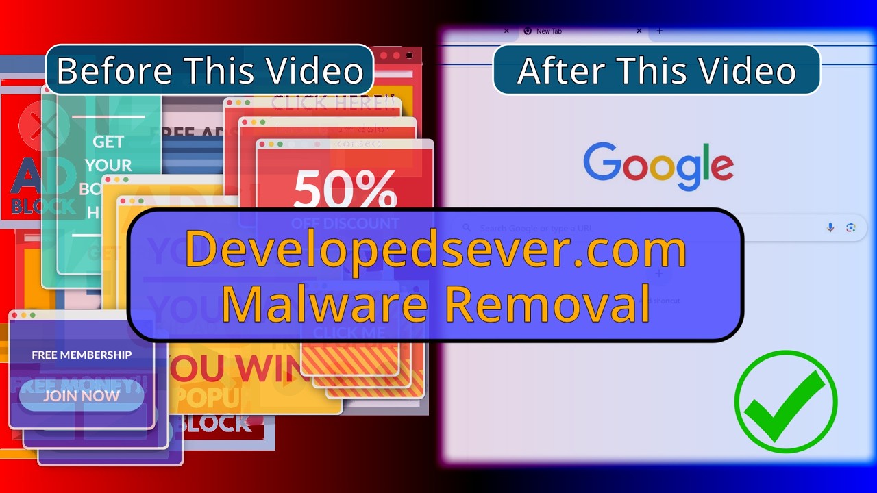 Developedsever.com Virus Removal - Automatic and Manual Guide