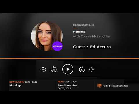 BBC RADIO SCOTLAND Mornings / Connie McLaughlin – Guest Ed Accura ...