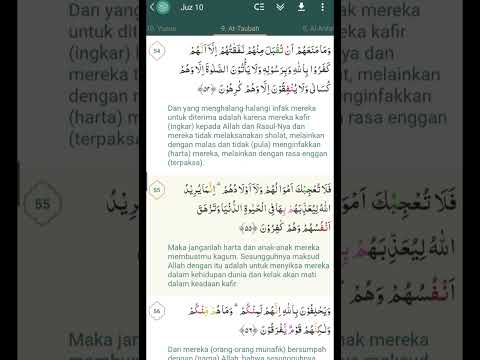 AT-TAUBAH AYAT 54-55