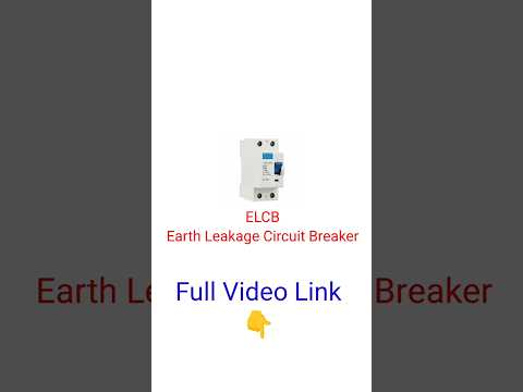 elcb full form | #elcb #electrical #shortsfeed #sorts #ytshorts
