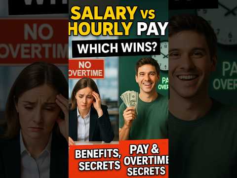 Salary vs Hourly Pay EXPLAINED! Which is BETTER? #JobTips #SalaryVsHourly 💼⏰