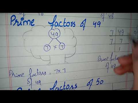 Factor Tree of 49|Prime Factorization of 49