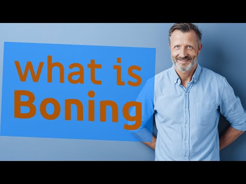 Boning | Definition of boning