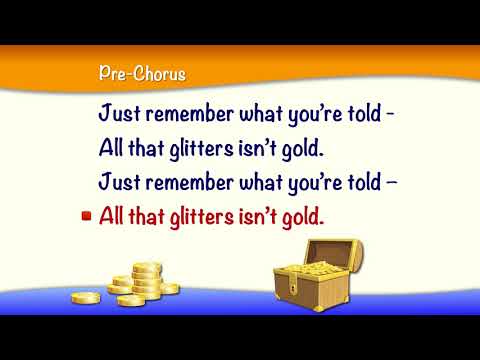 Gold | song about greed and money for kids, King Midas | lyrics on screen