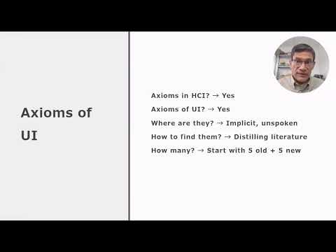The Old and the New Axioms of User Interfaces